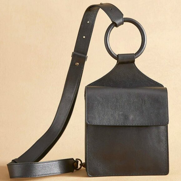Sundance | Bags | Sundance Carousel Sling Bag Leather Black Color ...